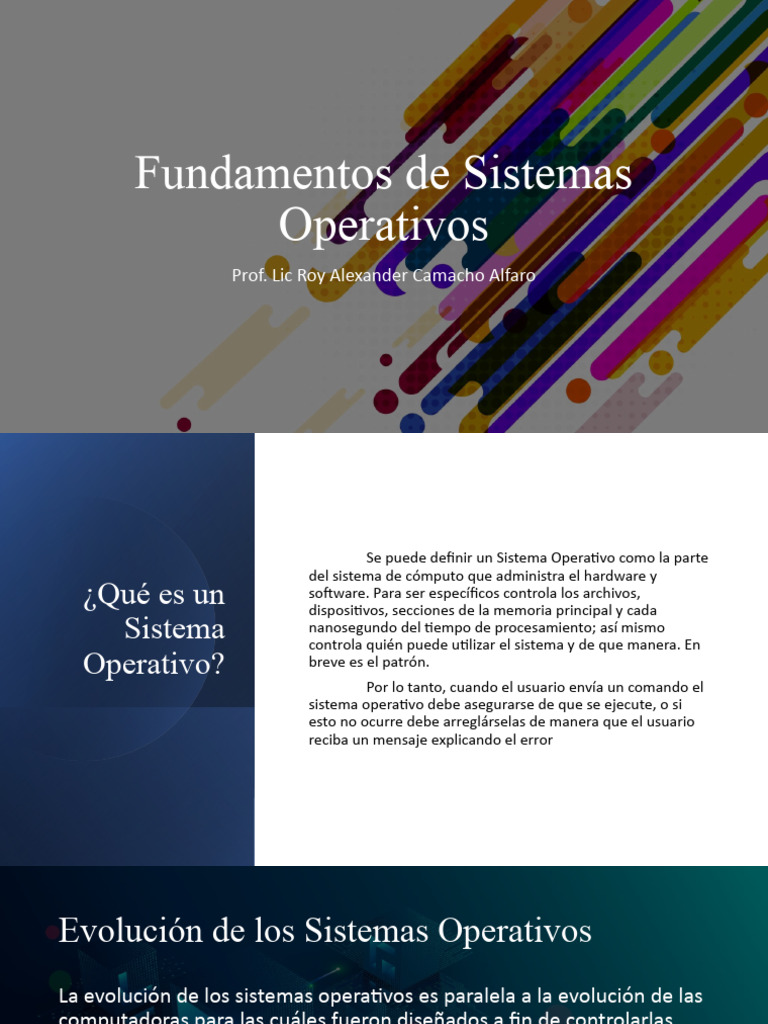 Fundamentos sobre Sistemas Operativos | PDF | Interfaz de línea de comando | Sistema operativo