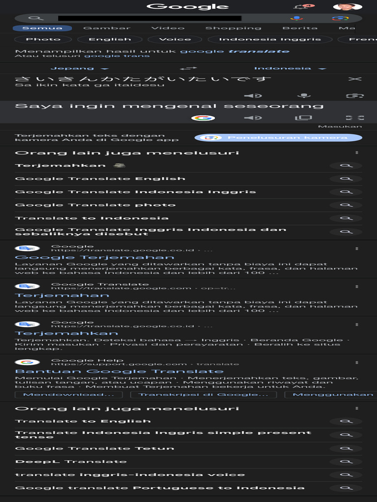 Google Trans - Penelusuran Google | PDF