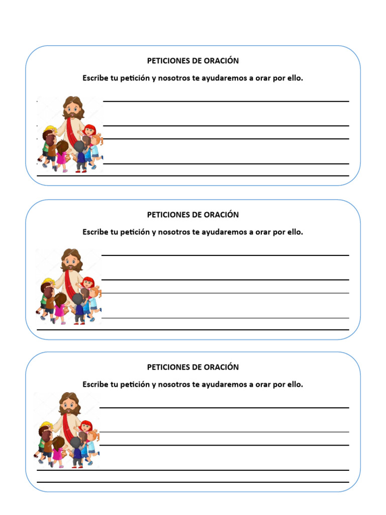 Peticiones de Oración y Ayuda | PDF