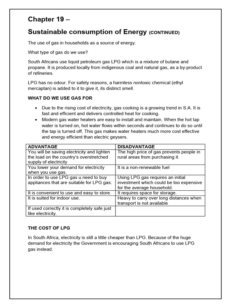 Chapter 19 and 20 Grade 12 CSS-1 | PDF | Liquefied Petroleum Gas ...