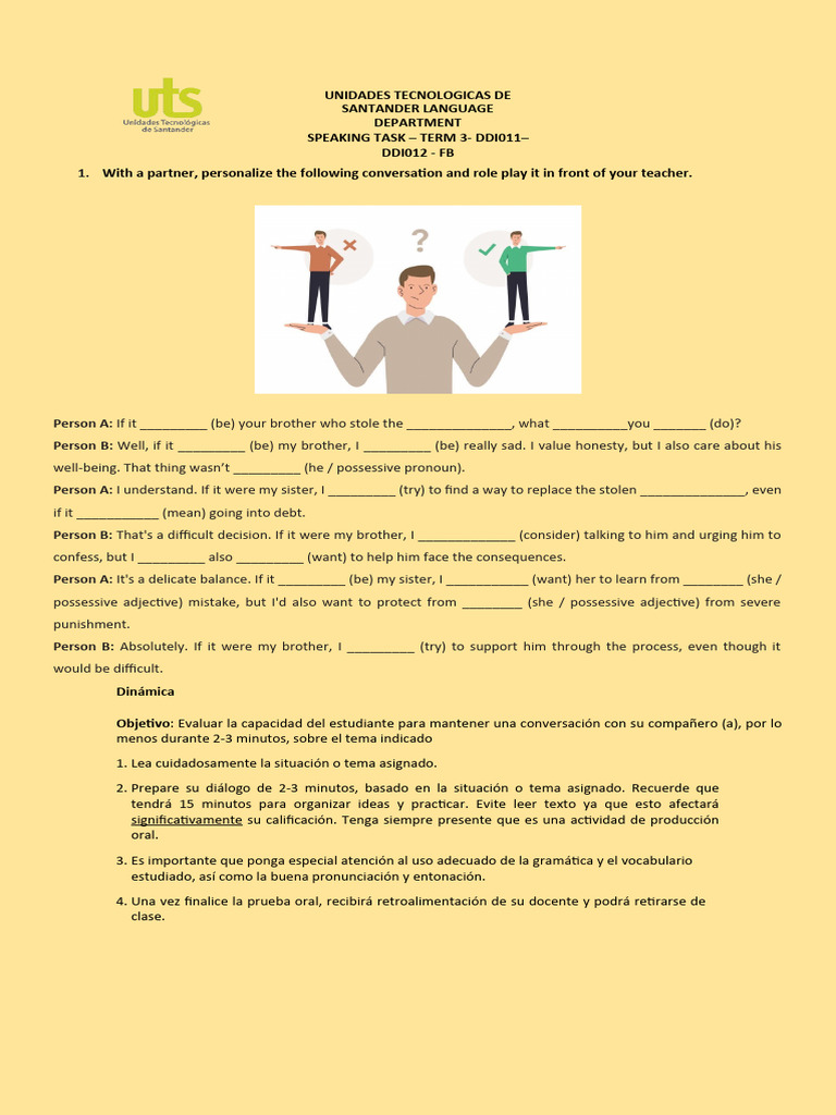 Speaking 3 - English 3 | PDF | Gramática | Léxico