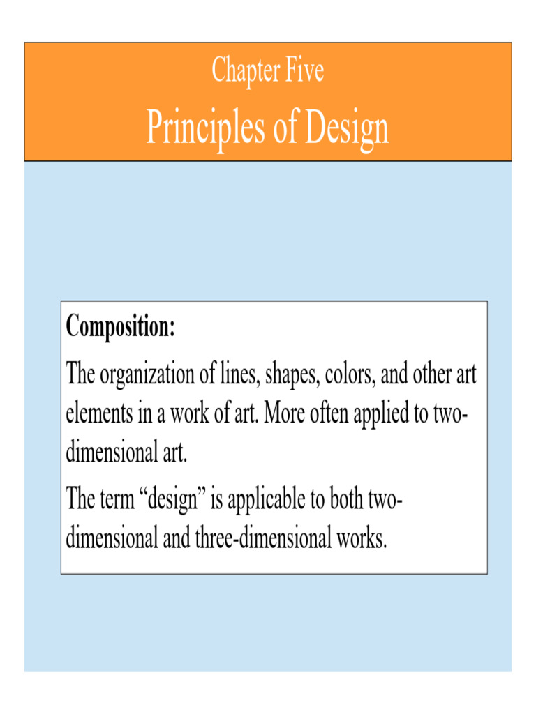 Chap05. Principles of Design | PDF | Composition (Visual Arts)