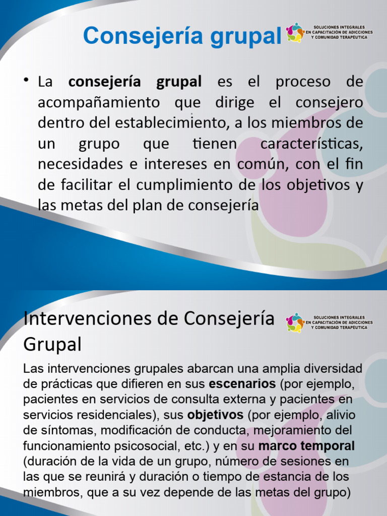 Intervencion Grupal | PDF | Psicoterapia grupal | Sicología