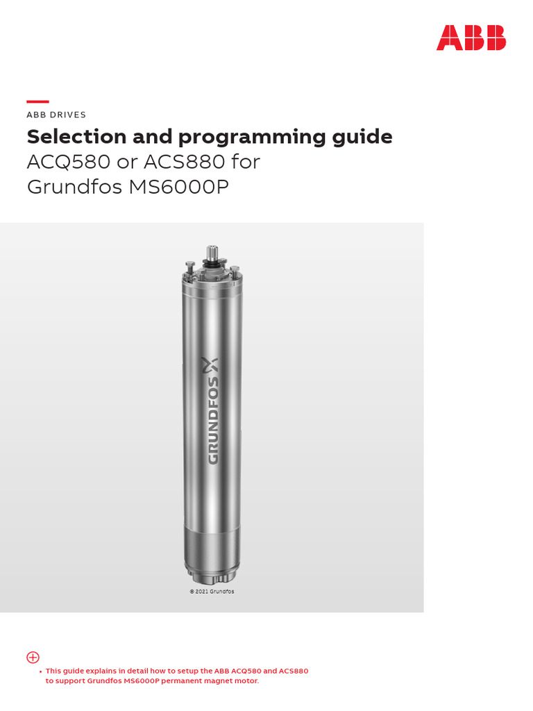 ABB Drive With Grundfos Pump Brochure 3AXD50000878666 RevA | PDF ...