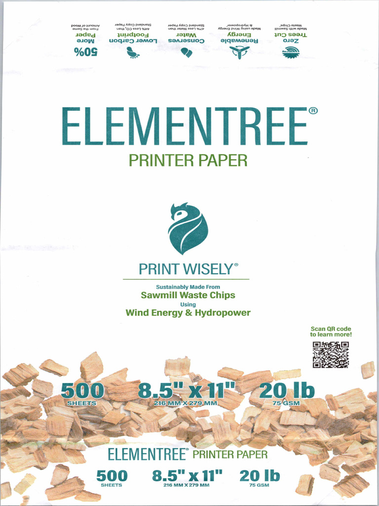 Elementree Printer Paper Sawmill Waste Chips Wind Hydro | PDF | Paper ...