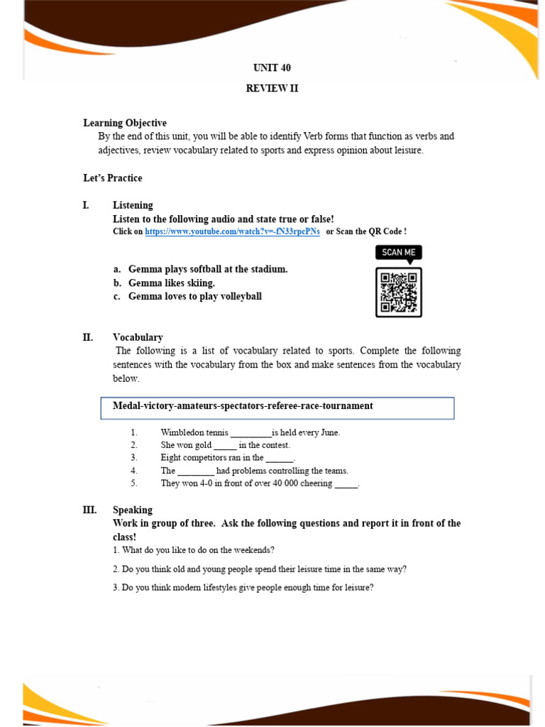 Unit 40 | PDF | Indonesia | Language Mechanics