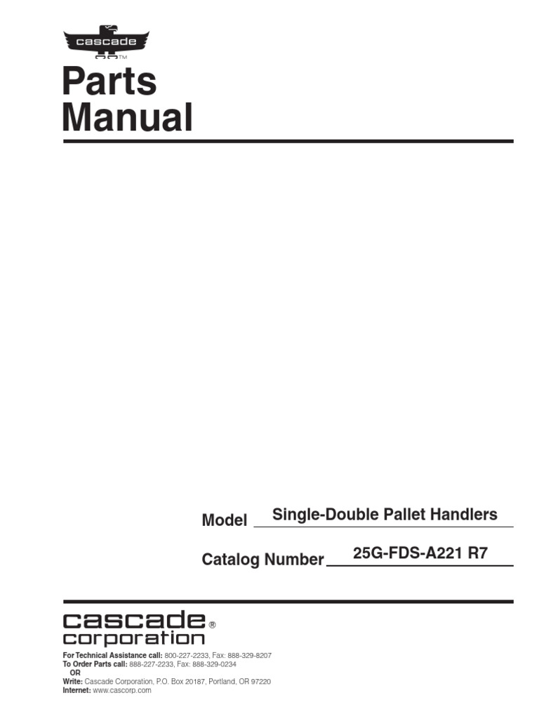 Single-Double Pallet Handler Manual | PDF