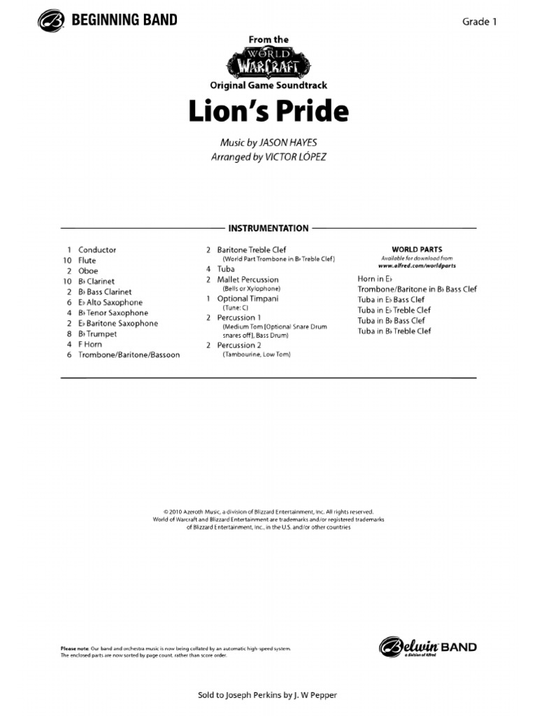 Lions Pride | PDF