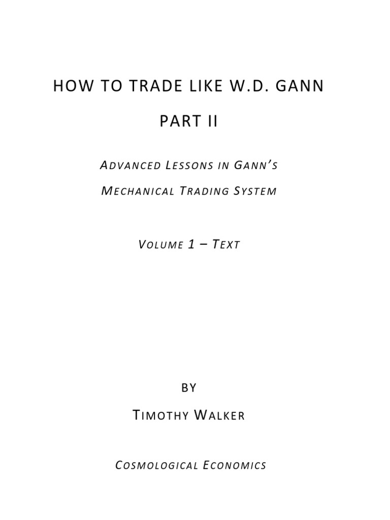 Timothy Walker - How To Trade Like W.D. Gann Part 2 (Article) | PDF ...