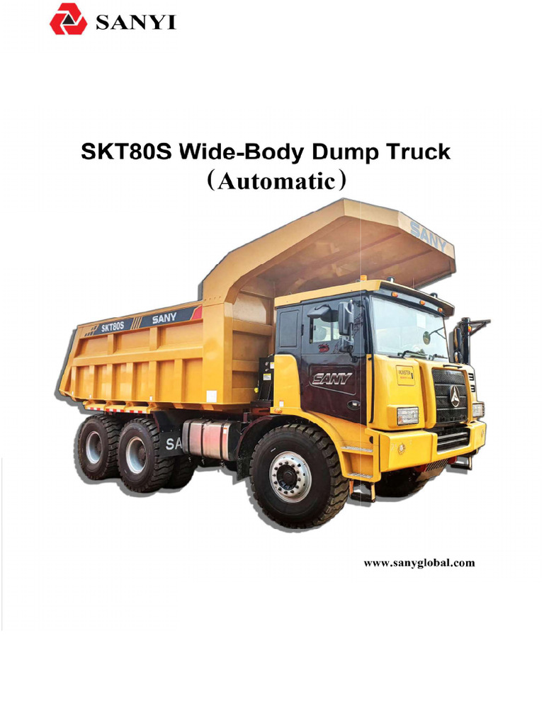 Sany Wide-Body Truck - SKT80S Automatic | PDF