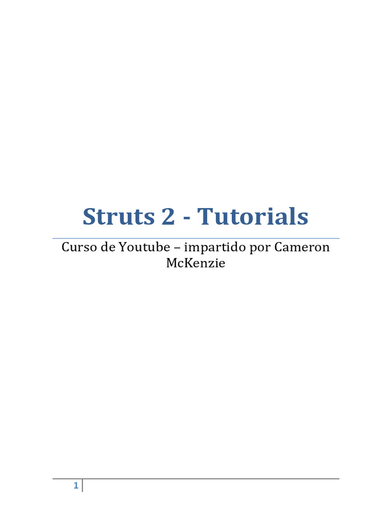 Struts 2 - Tutorials (Cameron McKenzie) | PDF | Archivo de computadora | Hipervínculo