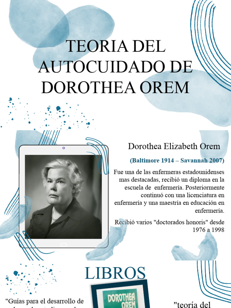Dorothea Orem | PDF | Enfermería | Cuidado de la salud