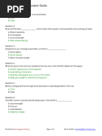 Australian National Forklift Test SAMPLE | PDF | Forklift ...