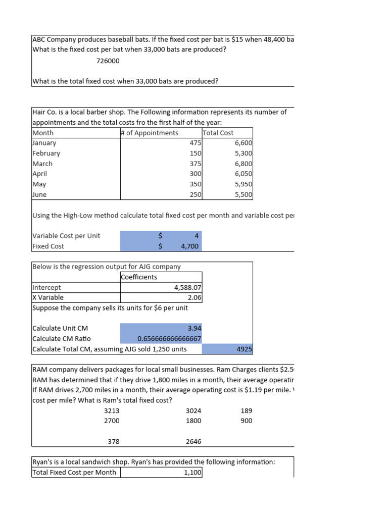 ACC 2033 Exam 2 Review Practice Problems KEY (3!3!22) | PDF | Business ...