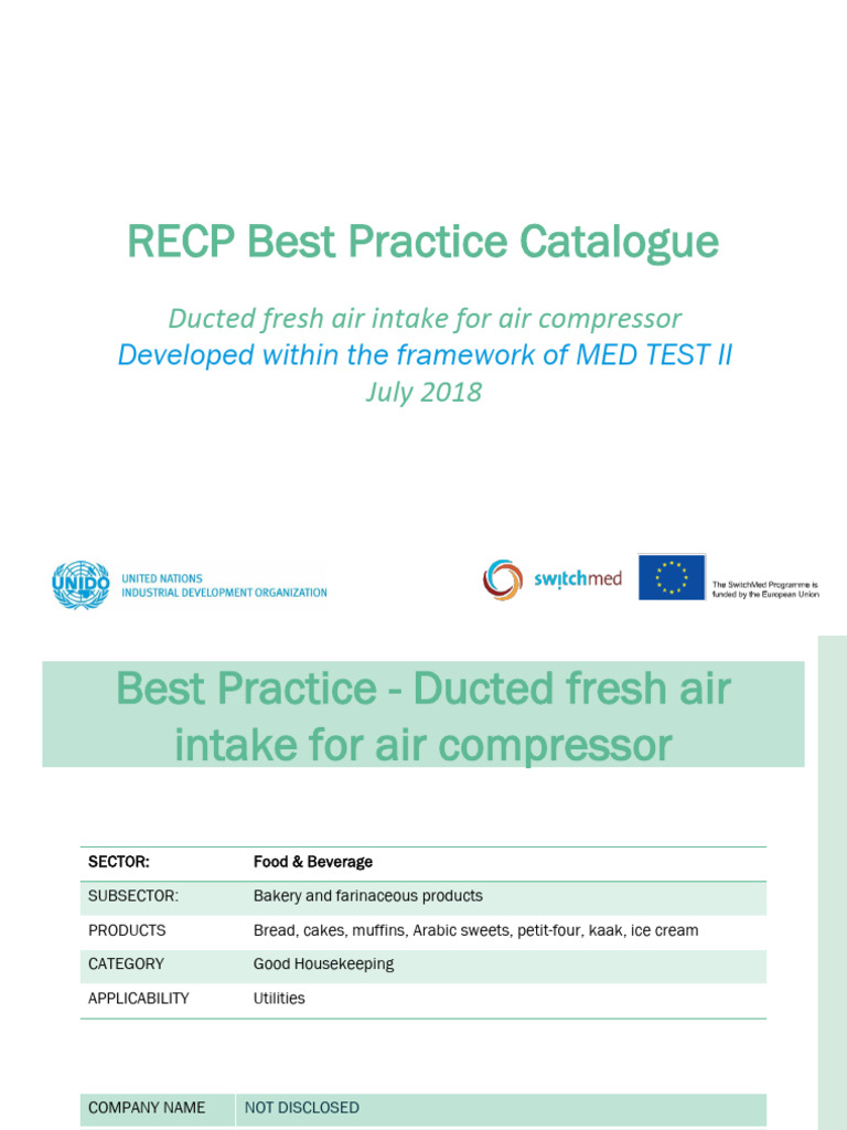 Ducted Air Intake Best Practices for Compressors | PDF | Duct (Flow) | Watt