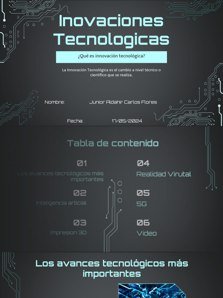 Innovaciones Tecnologicas PDF | PDF | Inteligencia artificial ...