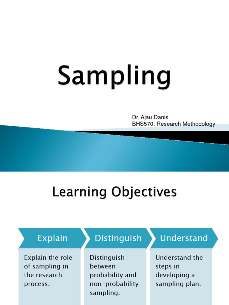 Notes - Sampling Design - Mac 2023 | PDF | Sampling (Statistics ...