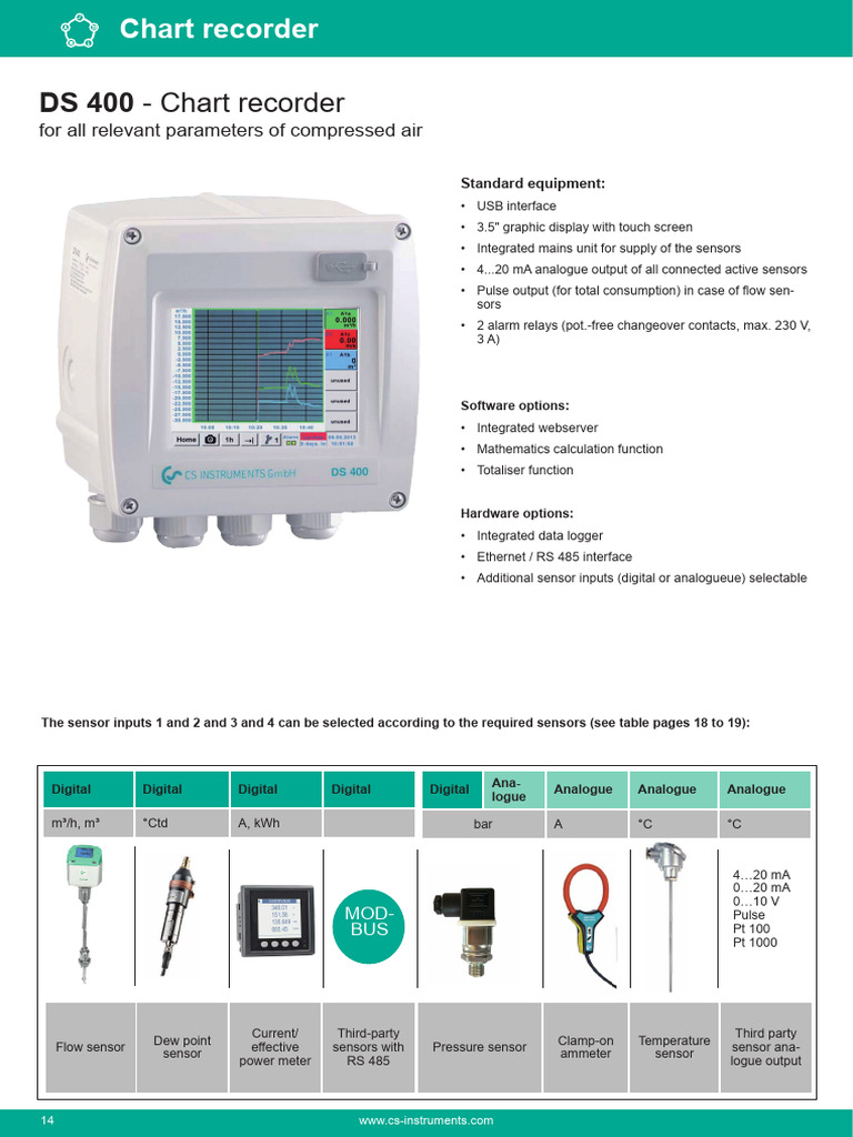 Ds 400 Chart Recorder Data Sheet-1 | PDF | World Wide Web | Internet & Web