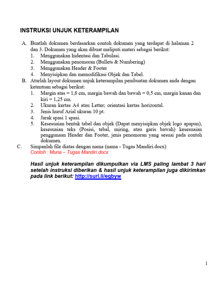 Salinan TUGAS UNJUK KETERAMPILAN | PDF