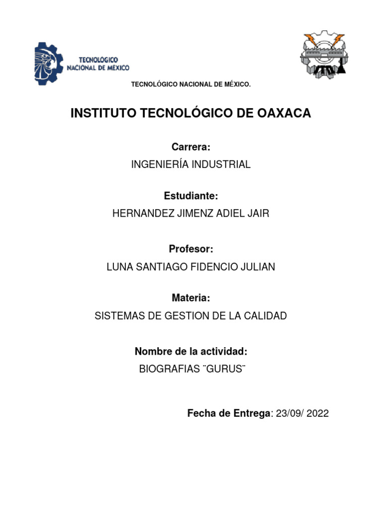 BIOGRAFIAS GURUS_ HERNANDEZ ADIEL | Descargar gratis PDF | Business ... BIOGRAFIAS GURUS_ HERNANDEZ ADIEL | Descargar gratis PDF | Business ...