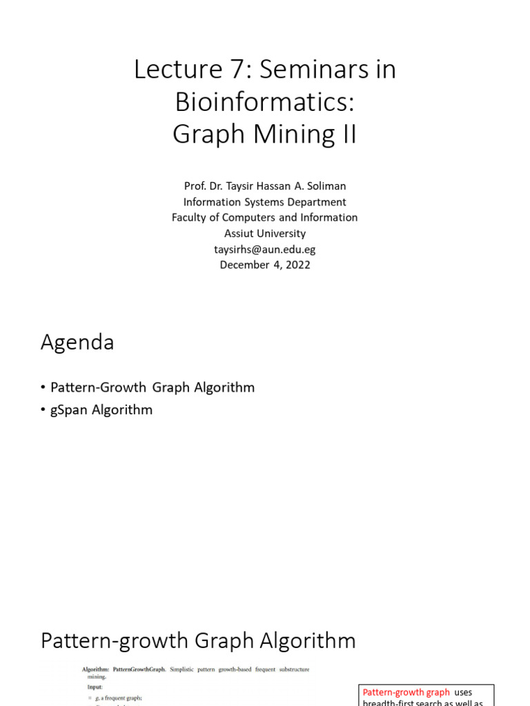 Seminars BNF Lecture7 GraphII 2022 | PDF | Algorithms And Data Structures | Computational ...