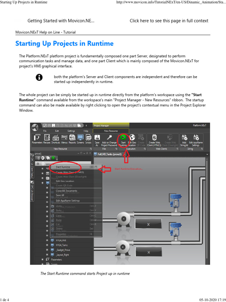MO Starting Up Projects in Runtime | PDF | Command Line Interface | Booting
