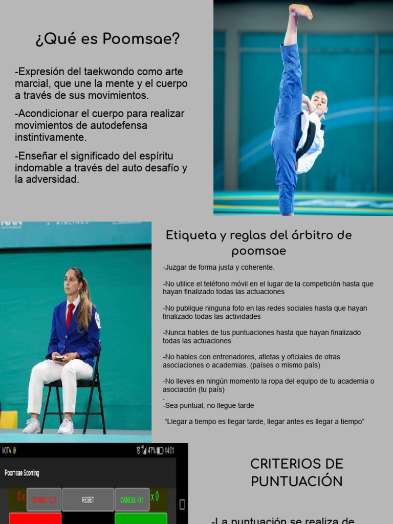 Reglas y Puntuación de Poomsae | PDF | Taekwondo | Ritmo