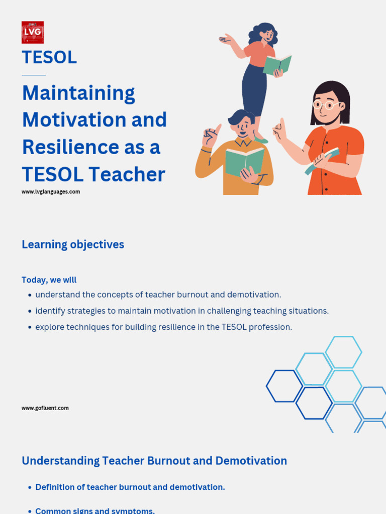 Maintaining Motivation and Resilience As A TESOL Teacher | PDF