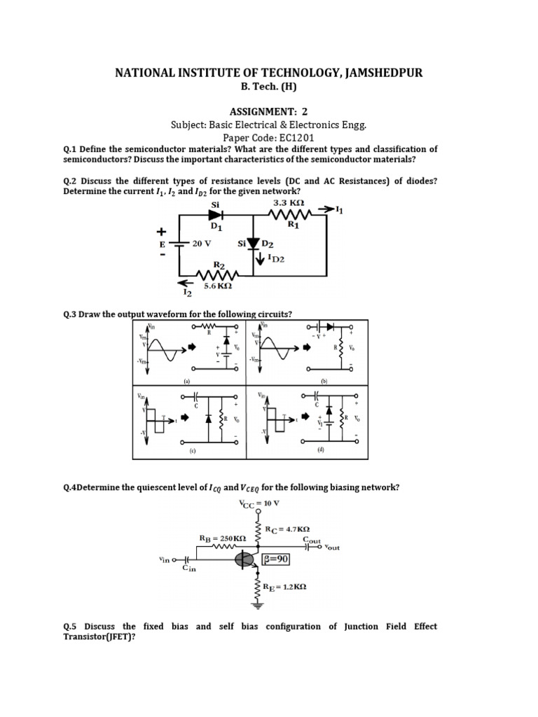 EC1201: Semiconductor Basics & Diodes | PDF | Science & Mathematics