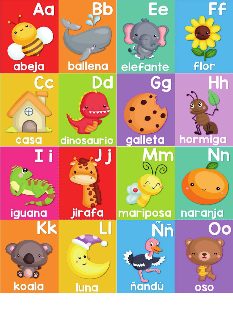 Abecedario Niños Tarjetas | PDF