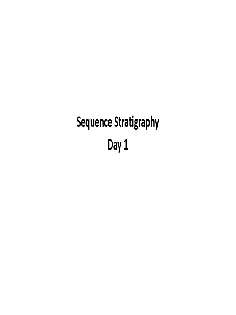 Sequence Strat I Graphy 2020 | PDF | Stratigraphy | Geology