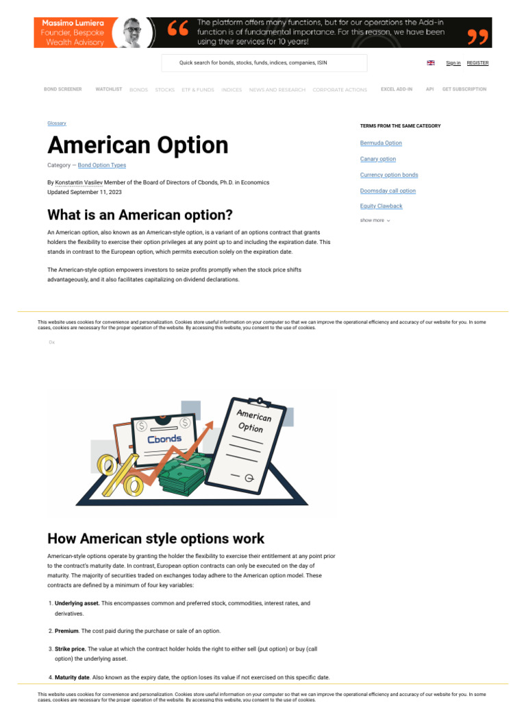 American Style Options Explained - Key Differences and Benefits | PDF ...
