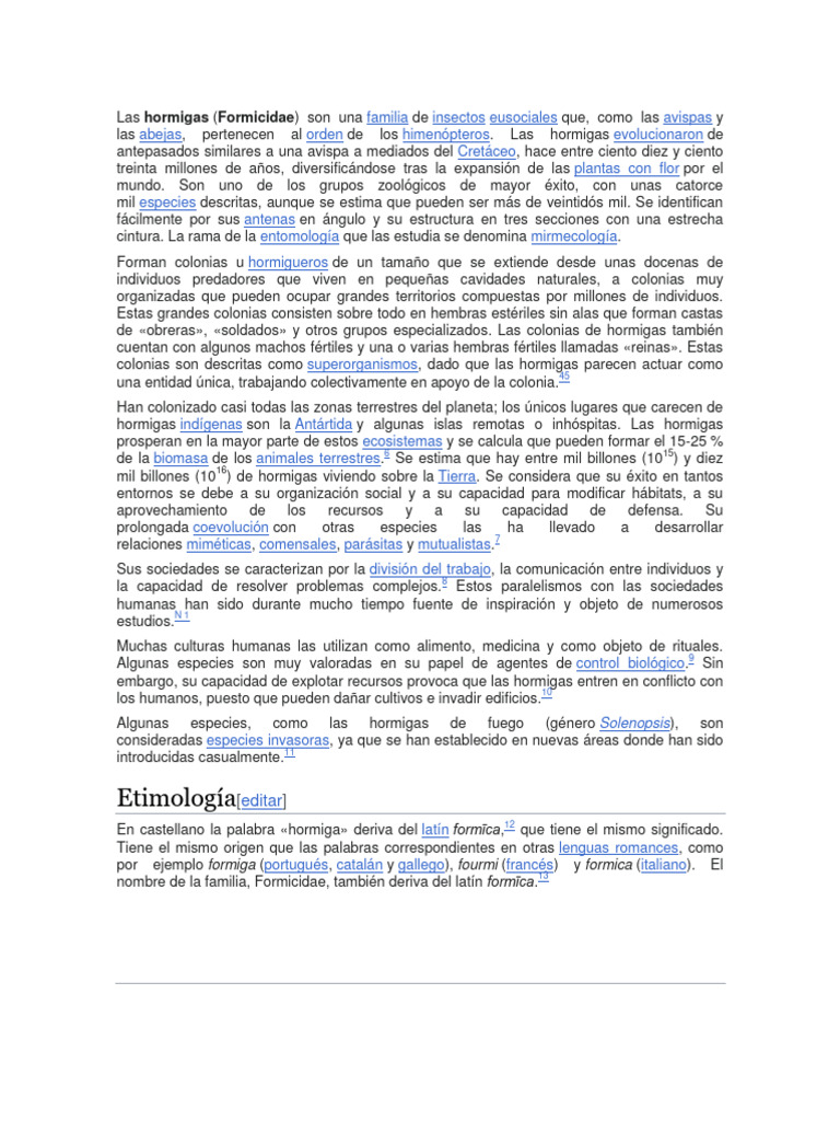Hormigas: Diversidad y Evolución | PDF | Hormiga | Insectos