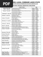 JC Written Exams Timetable 2025 | PDF | Qualifications
