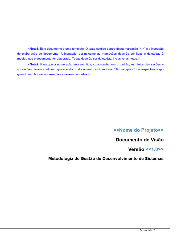 Modelo - Documento - de - Visao - Sim | PDF | Diagrama de caso de uso ...