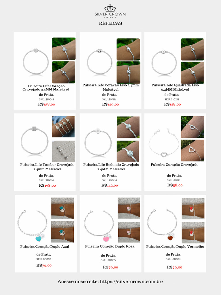 Silver Crown CÁTALOGO de RÉPLICAS | PDF