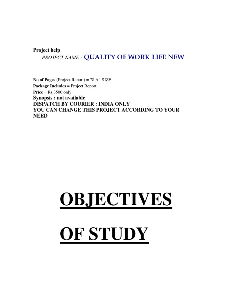 QWL in Dell & Infosys | PDF | Survey Methodology | Employment