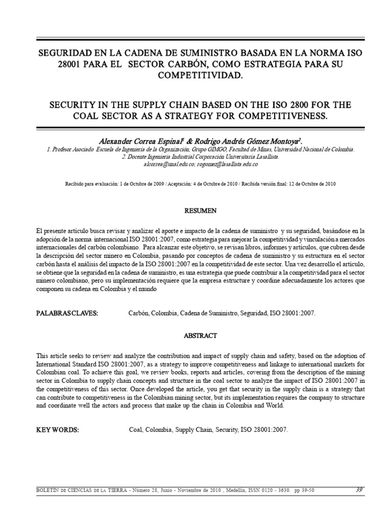 Alexander Correa Espinal & Rodrigo Andrés Gómez Montoya | PDF | Cadena ...