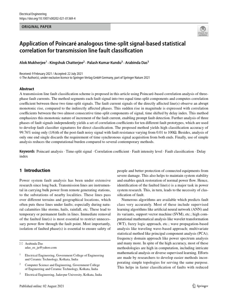 Application of Poincaré Analogous Time Split Signal Based Statistical ...