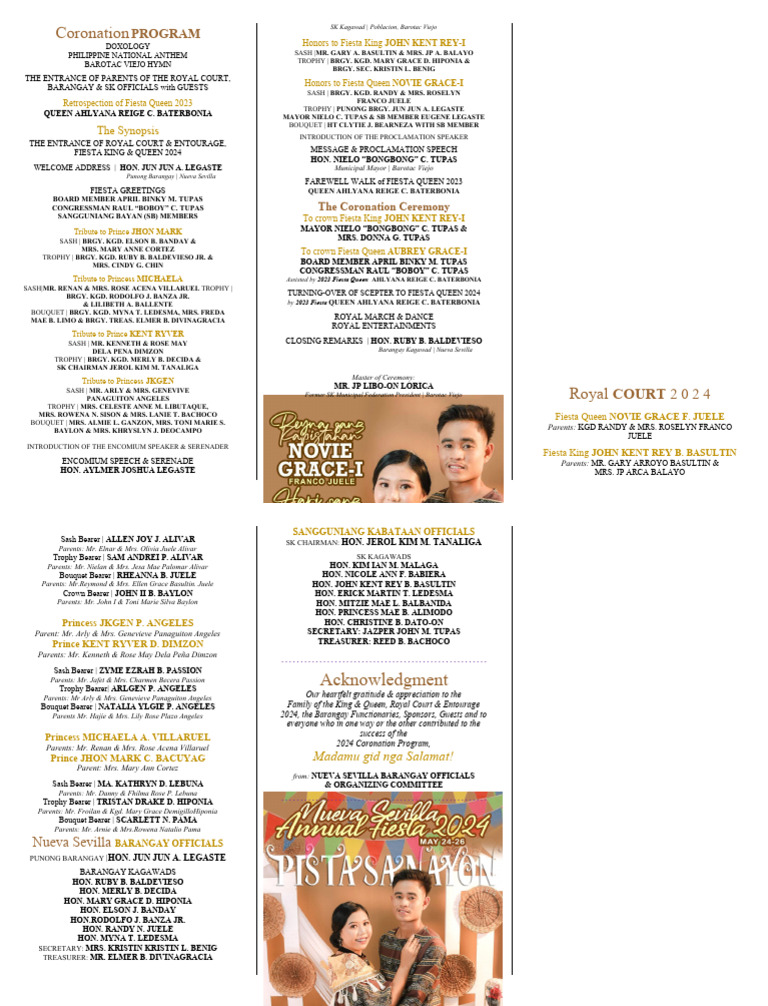 Edited NVA SEVILLA CORONATION Program MAY21 | PDF