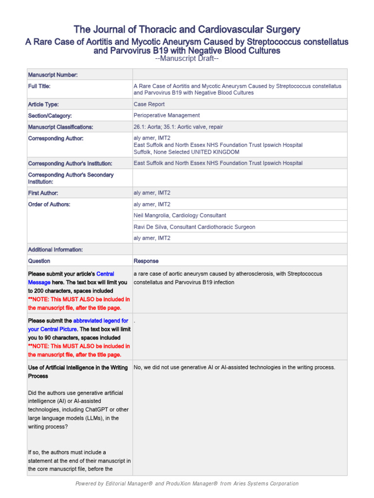 JTCVS S 23 02992 | PDF | Aorta | Medical Specialties