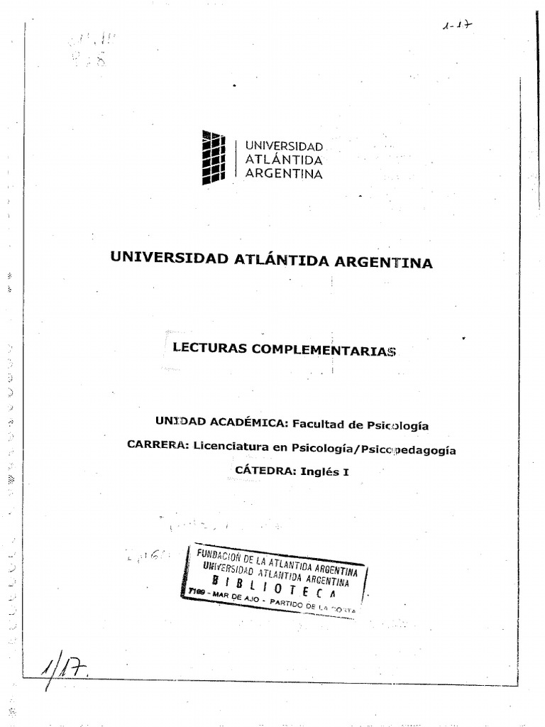 Lecturas Complementarias | PDF