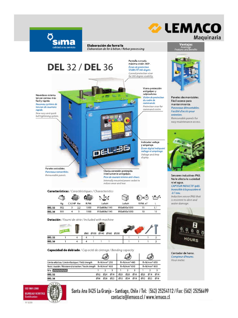 Ficha Tecnica Del-36 | PDF