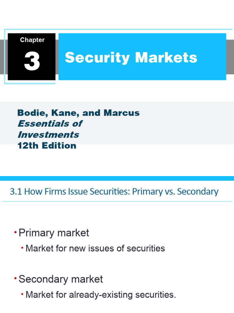Bodie Essentials of Investments 12e Chapter 03 | PDF | Margin (Finance) | Stocks