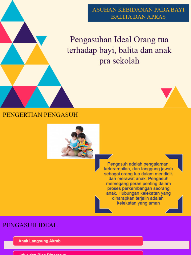Pengasuhan Ideal Orang Tua Terhadap Bayi, Balita Dan Anak Pra Sekolah | PDF