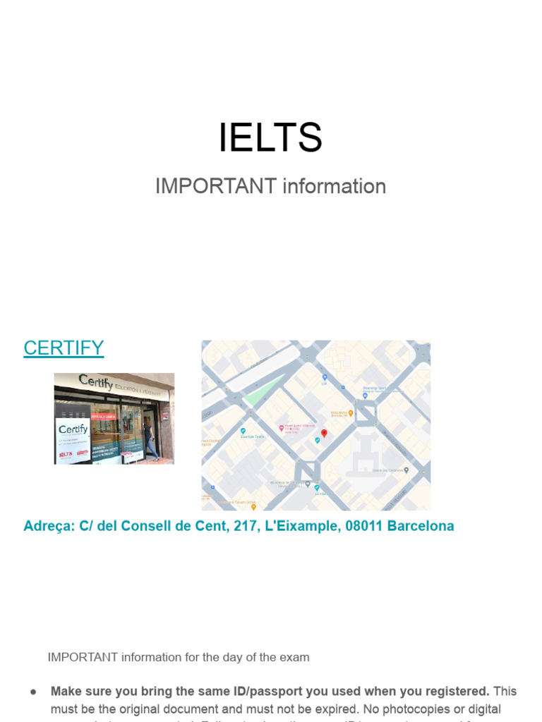 Ielts Info | PDF