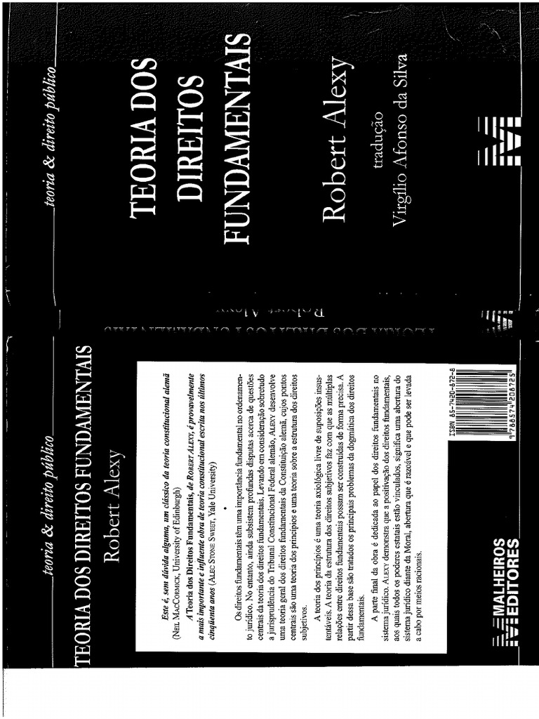 Robert Alexy Teoria Dos Direitos Fundame | PDF