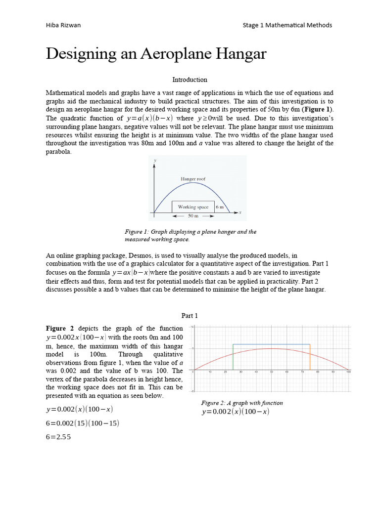 Plane Hanger Folio | Download Free PDF | Equations | Function (Mathematics)