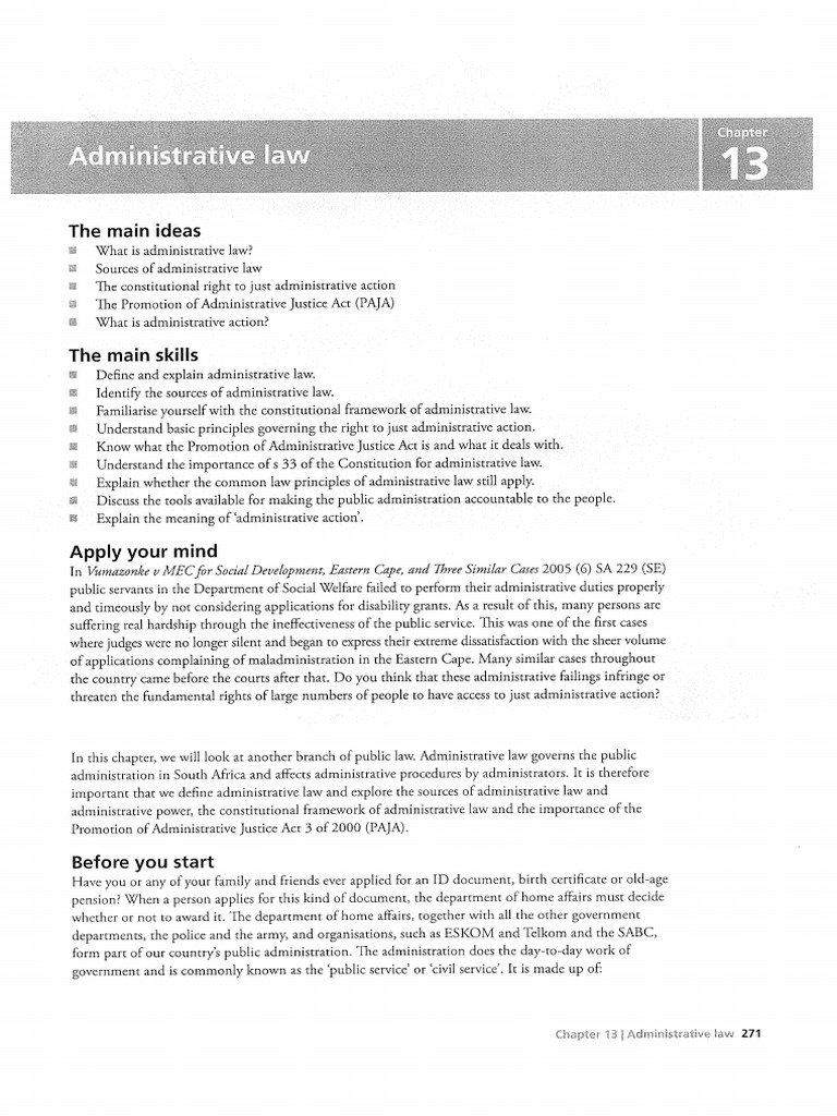 Admin Law Intro Chapter | PDF