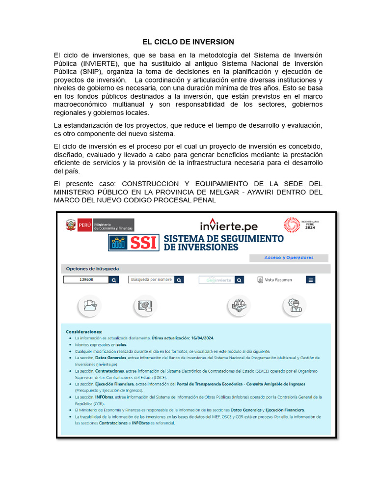 Proyecto de Inversion | PDF